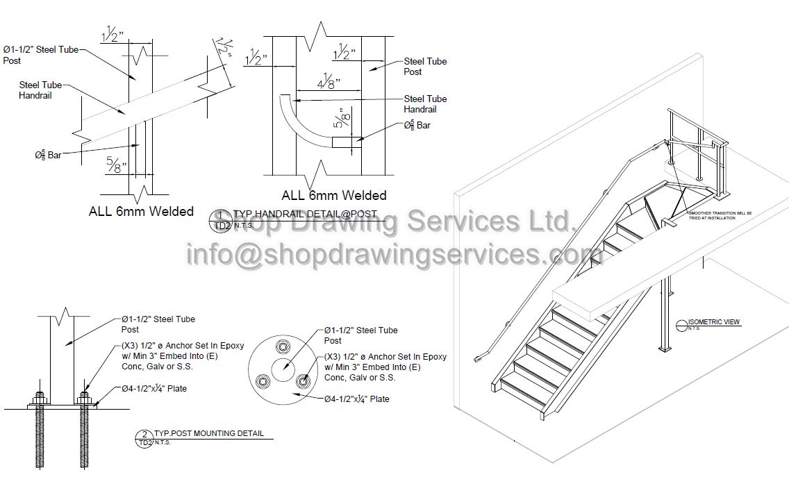 Industrial Railing Drawing