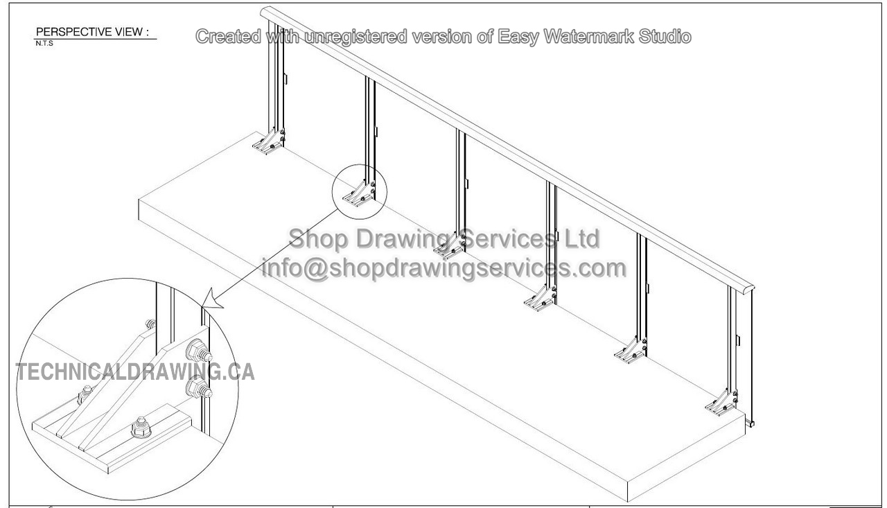 Aluminum Railing Shop Drawings