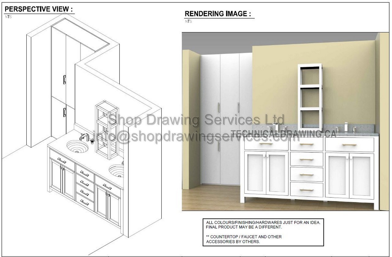 Vanity Shop Drawings