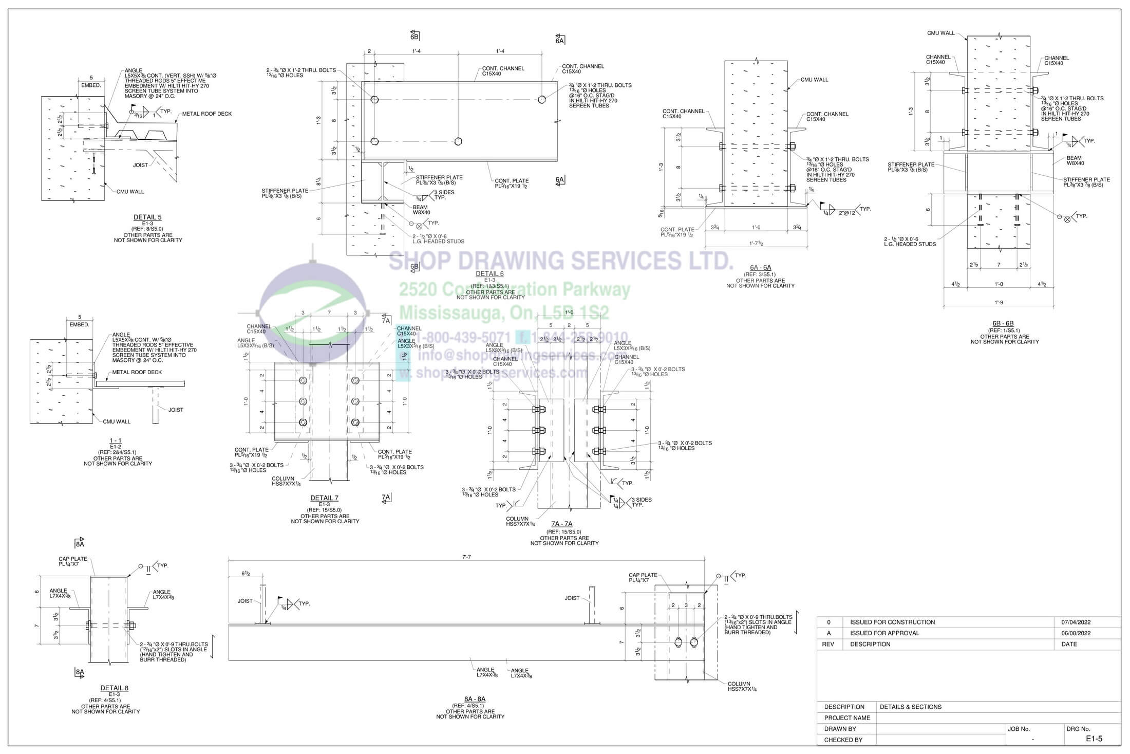 Steel Shop Drawings | Shop Drawing Services Ltd
